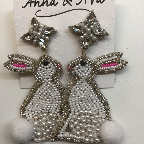 Anna & Ava | Jewelry | Anna Ava New Sequin And Pearl Bunny | Poshmark